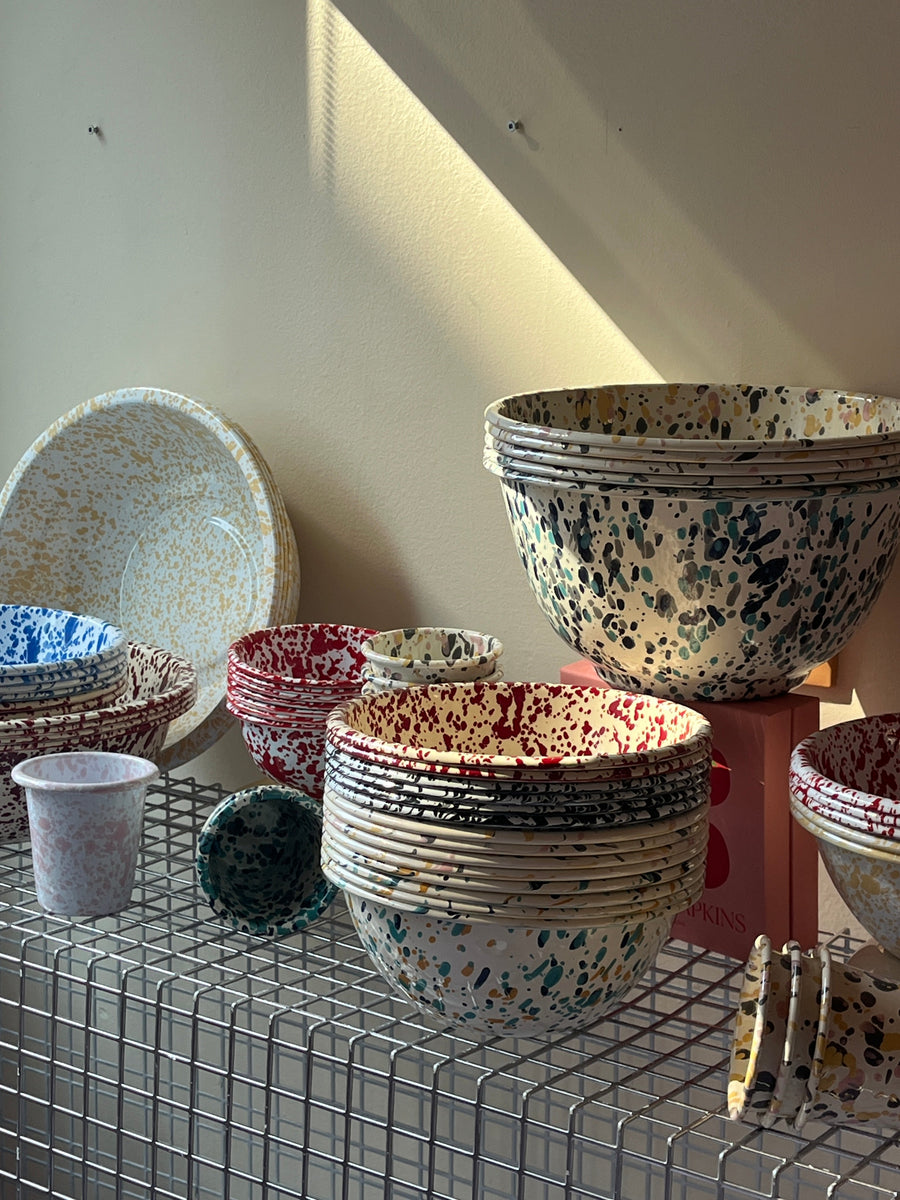 Splatter Enamel Bowl | Colorful Tiktok Bowl | halifax Canada – Isle at ease