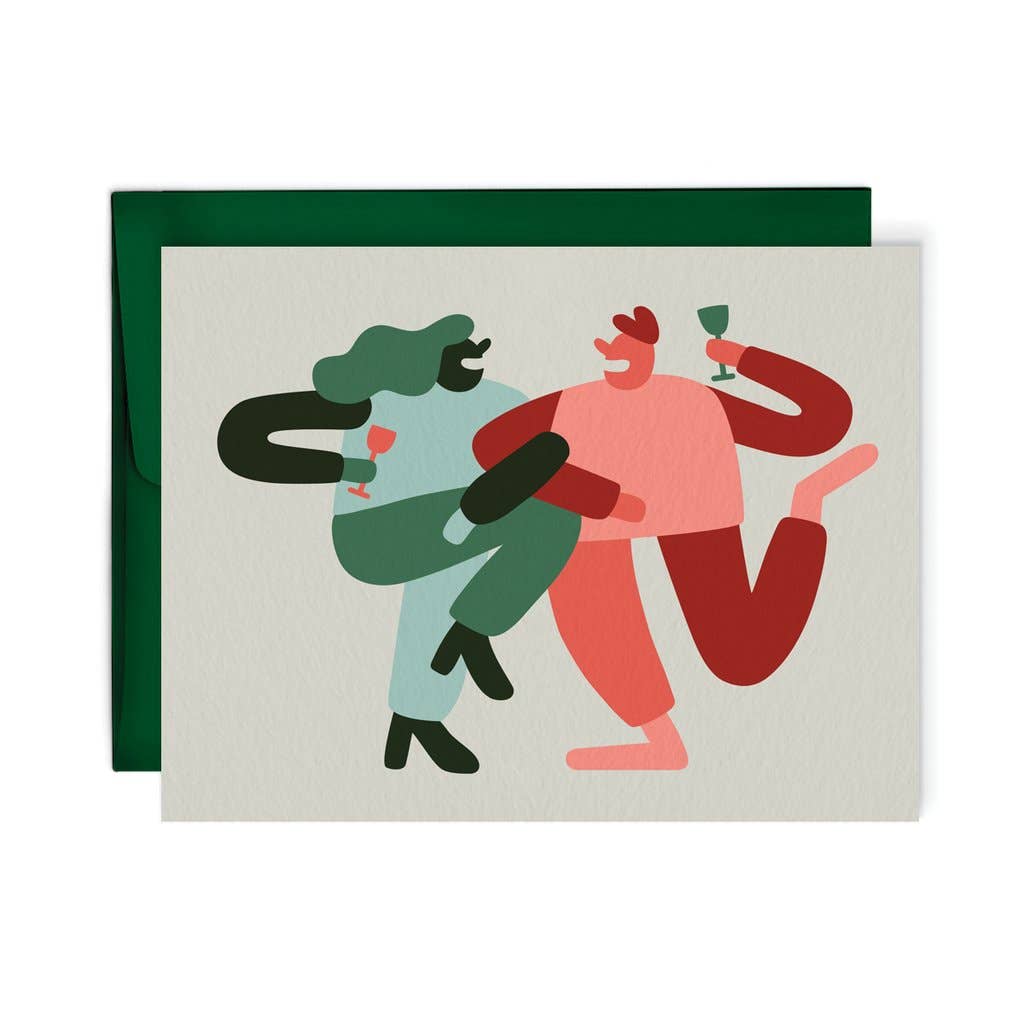 Dancing, Drinking, Celebrating Card – Isle at ease